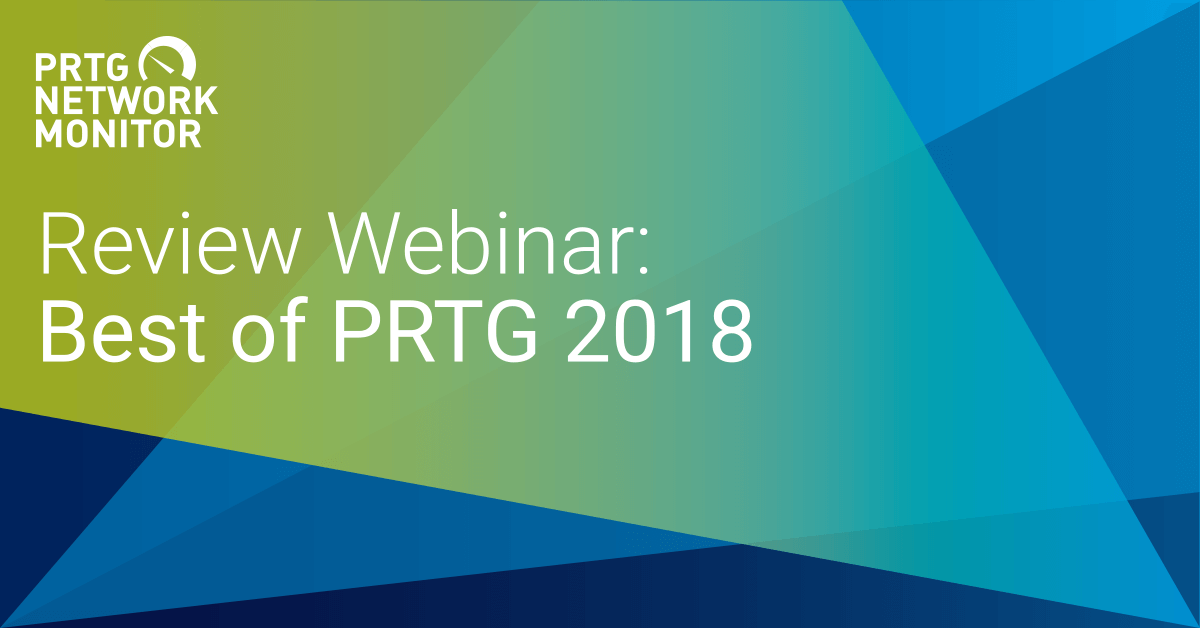 Webinar: an overview of all the new features in the PRTG | Axoft